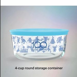 Disney | Kitchen | Pyrex Disney 0 Year Anniversary 4cup Round Glass ...